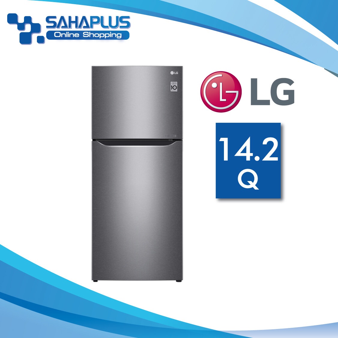 ตู้เย็น LG 2 ประตู Inverter รุ่น GN-B422SQCL ขนาด 14.2 Q - สหพลัส - ThaiPick