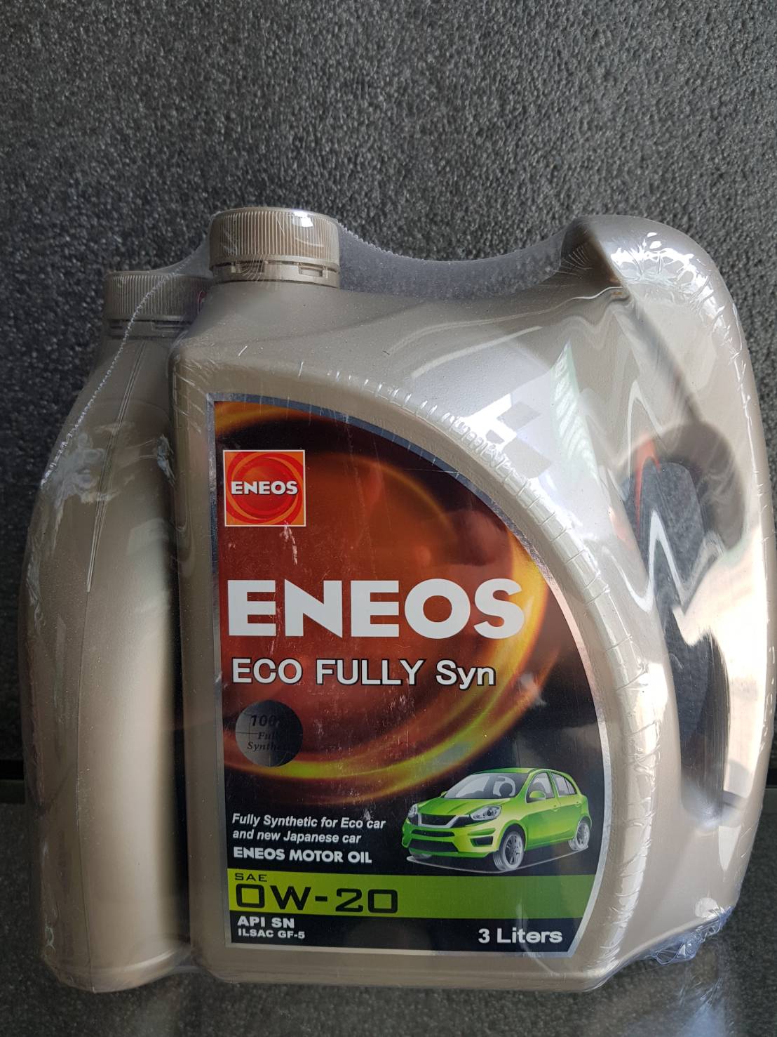 น้ำมันเครื่อง ENEOS ECO FULL SYNTHENTIC 0W-20 แพ๊ค 3ลิตร แถมฟรี 1 ลิตร... | Lazada.co.th