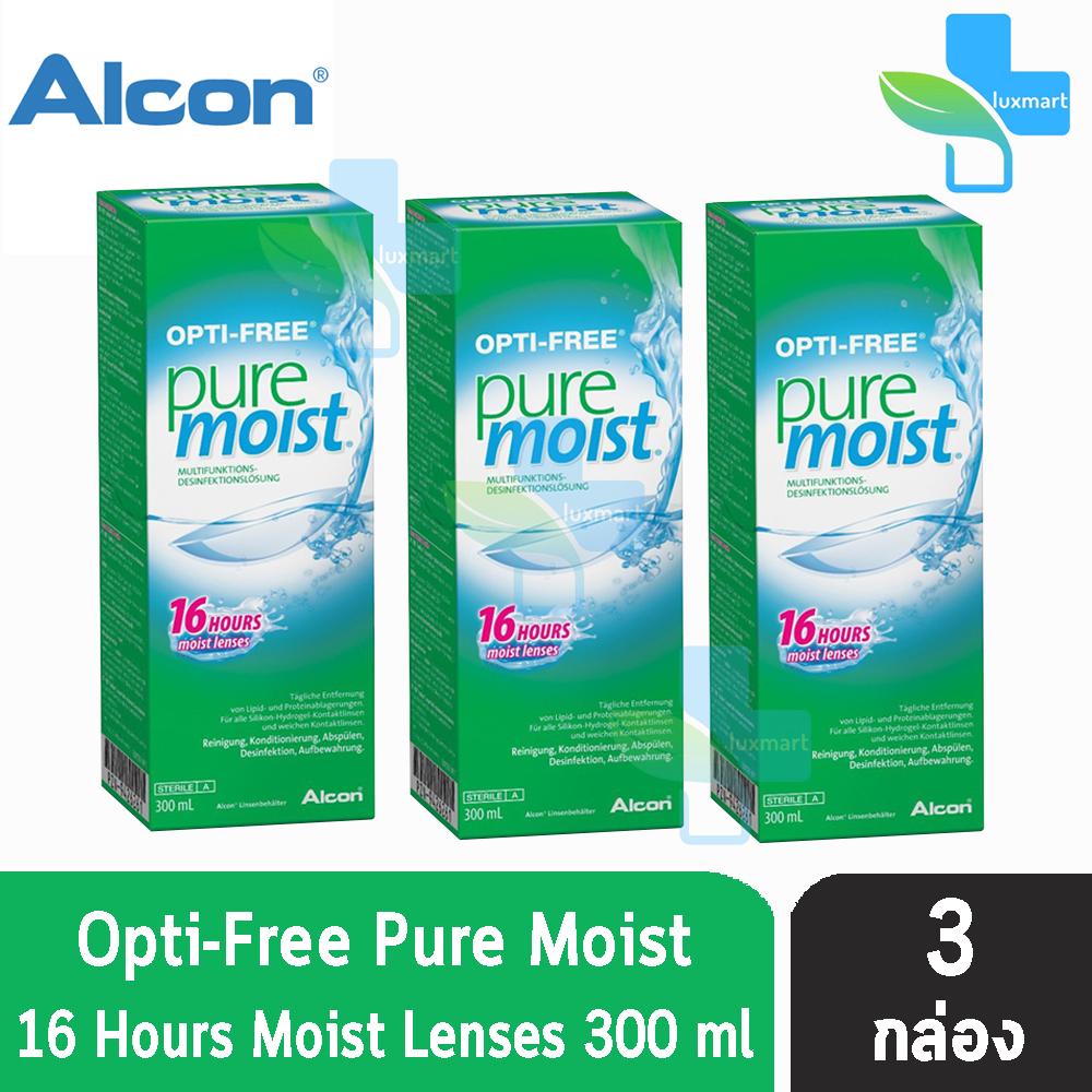 น้ำยาล้างคอนแทคเลนส์ อัลคอน Alcon Opti-Free PureMoist ขนาด 300 ML ...