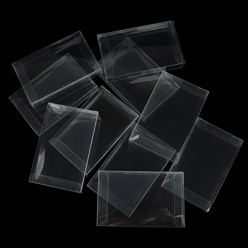 YAYA 10Pcs Clear PET Plastic Box Protector Case Sleeves Cover For SNES ...
