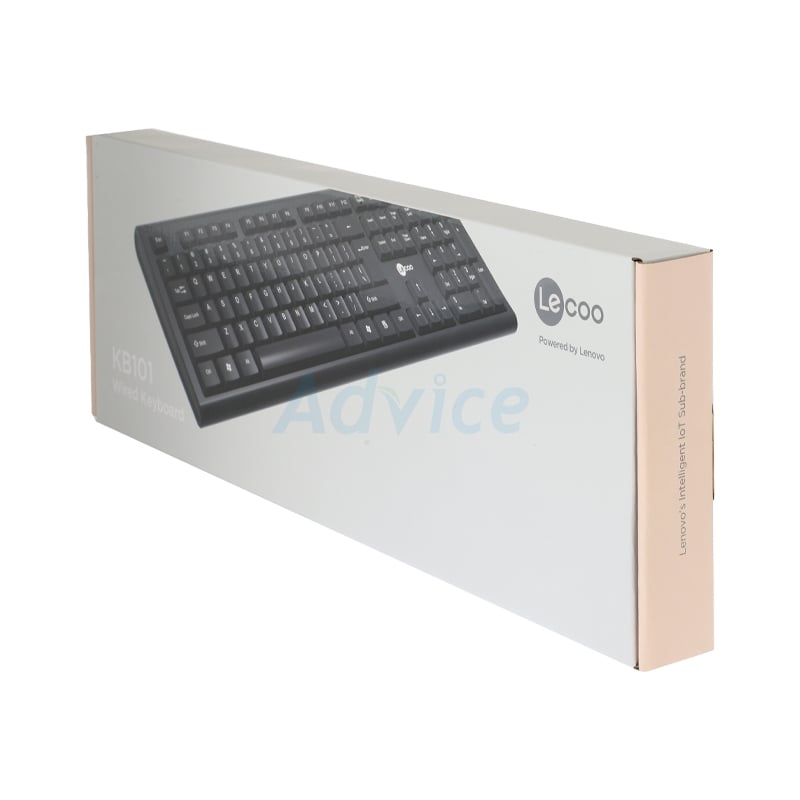 USB KEYBOARD LECOO KB101 BLACK BY LENOVO - Advice Online - ThaiPick