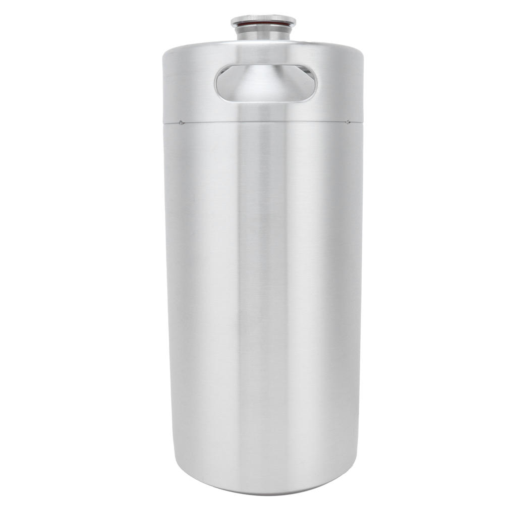 3.6L Beer Keg Mini Stainless Steel Beer Barrel with Lid for Home Hotel ...
