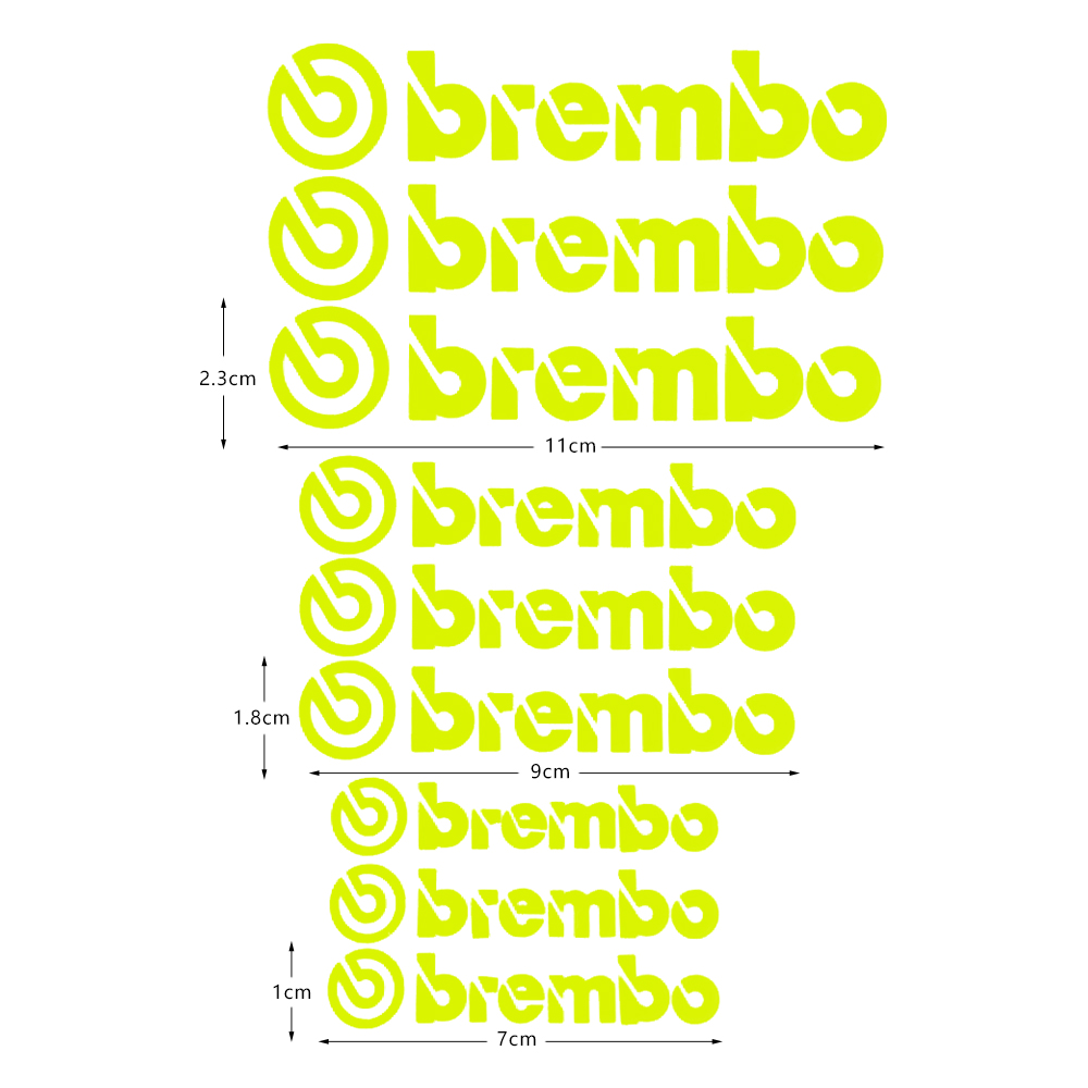 สะท้อนแสง Decal เบรค Caliper AP Racing/Bermbo สำหรับรถยนต์/รถ ...