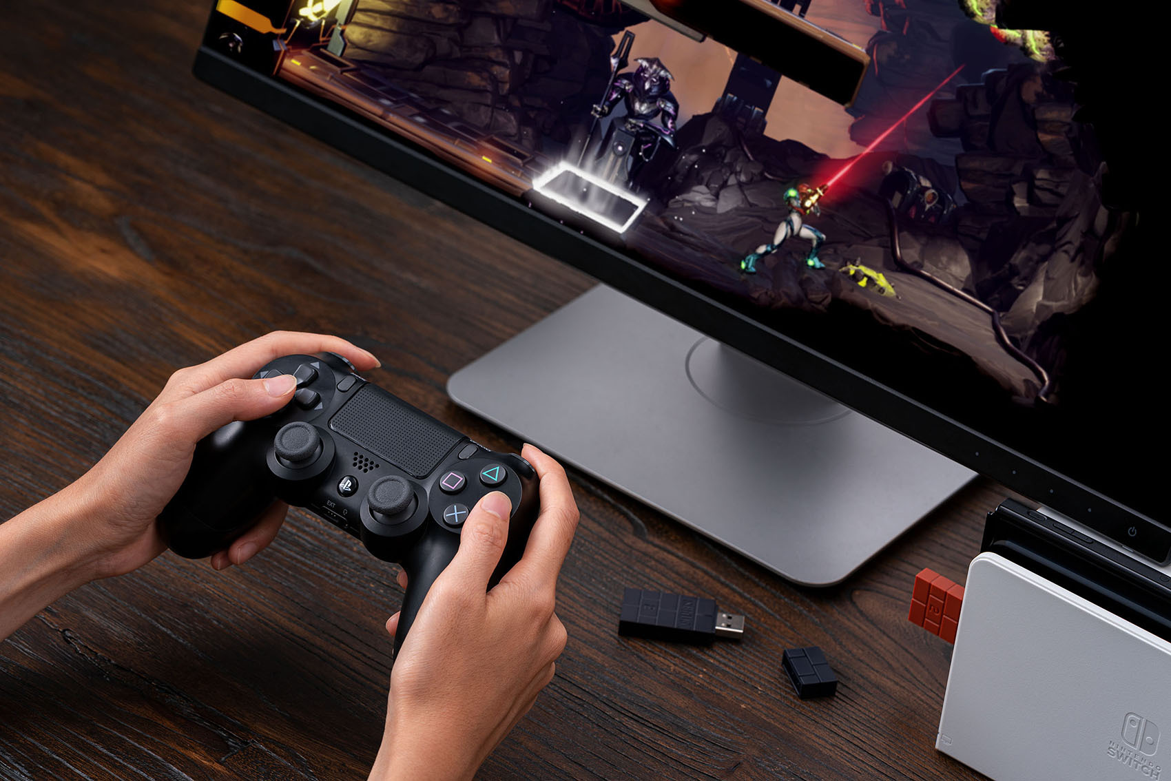8BitDo v2 Bluetooth Adapter ตัวรับสัญญาณไร้สาย for PS5 PS4 Xbox Series ...