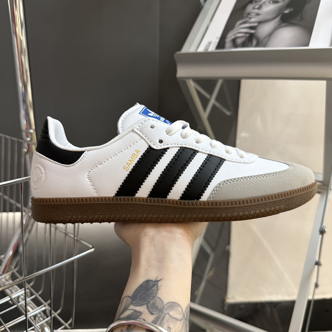 COUNTER AUTHENTIC ADIDAS SAMBA VEGAN SPORTS SHOES FW2427 WITH RECEIPT ...