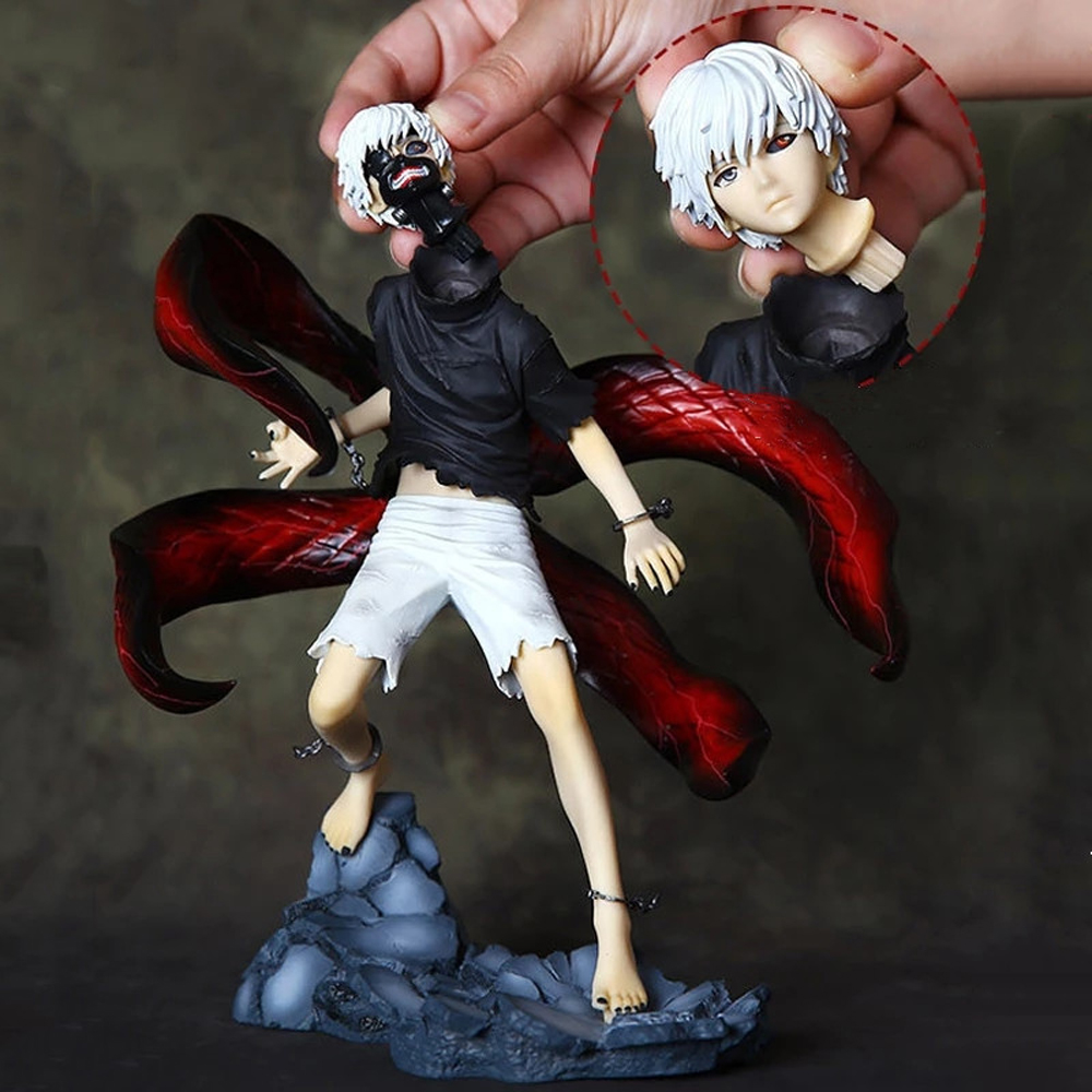 ASYMME ของสะสม2หัวหุ่นของเล่นดี PVC Awakened Ken Kaneki Tokyo Ghoul Ken ...