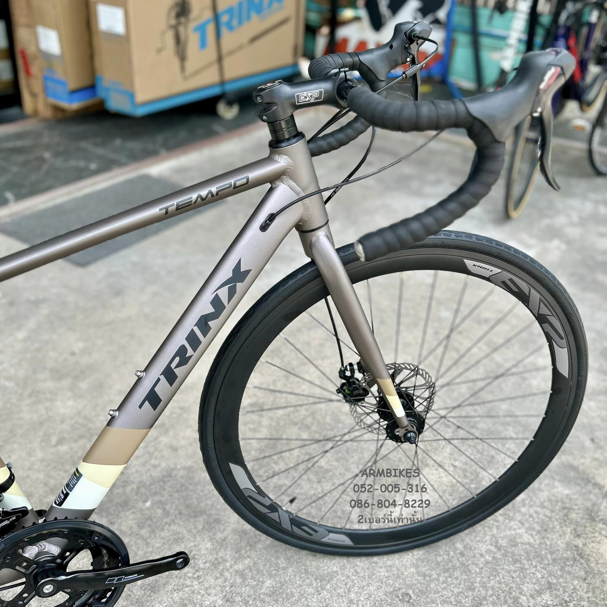 TRINX Tempo 2.1 จักรยานเสือหมอบ เฟรมอลูมิเนียม Shimano Tourney 7 speed ...