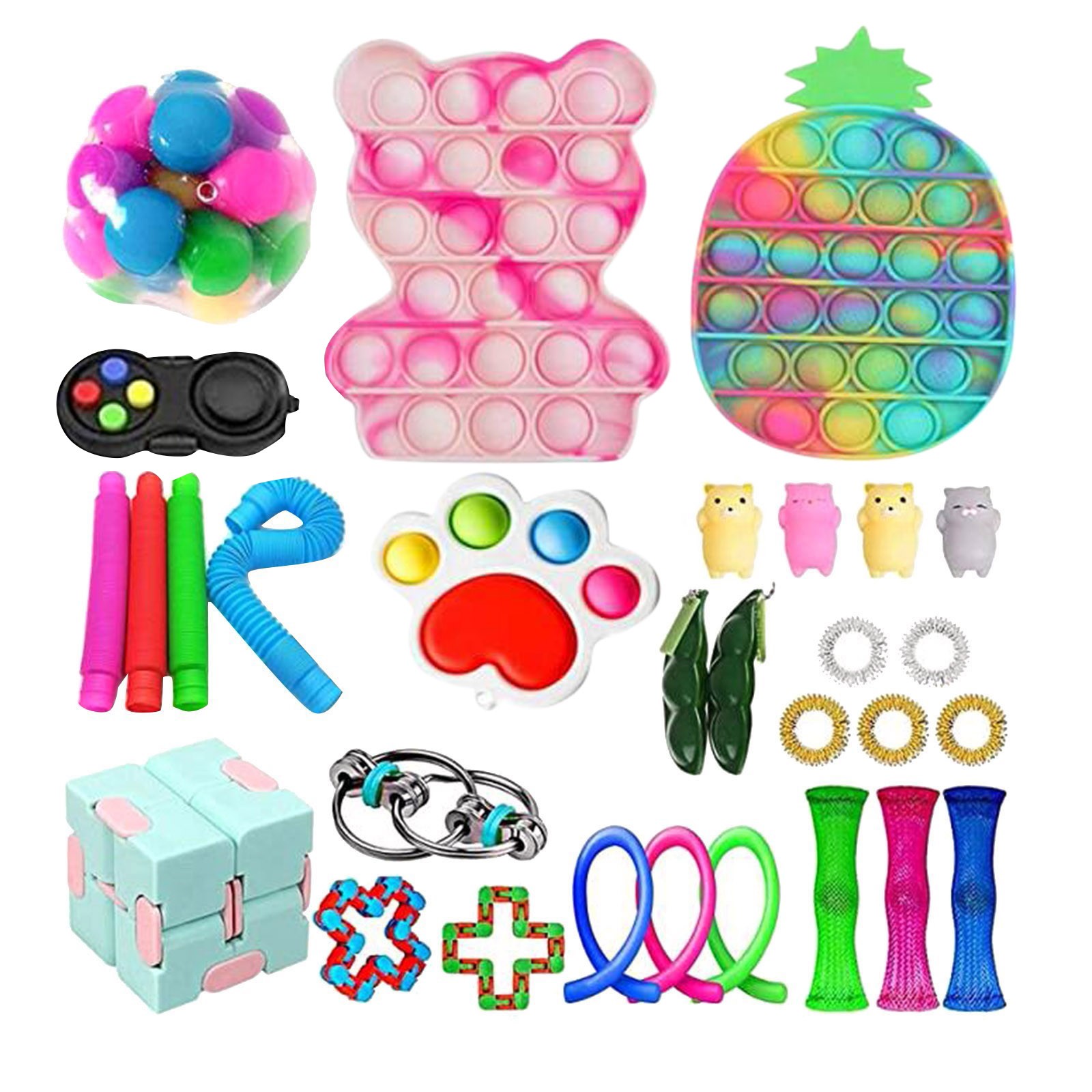 Fidget Toy Set Poppet Sensory Fidget Toys Pack For Kids Or Adults ...