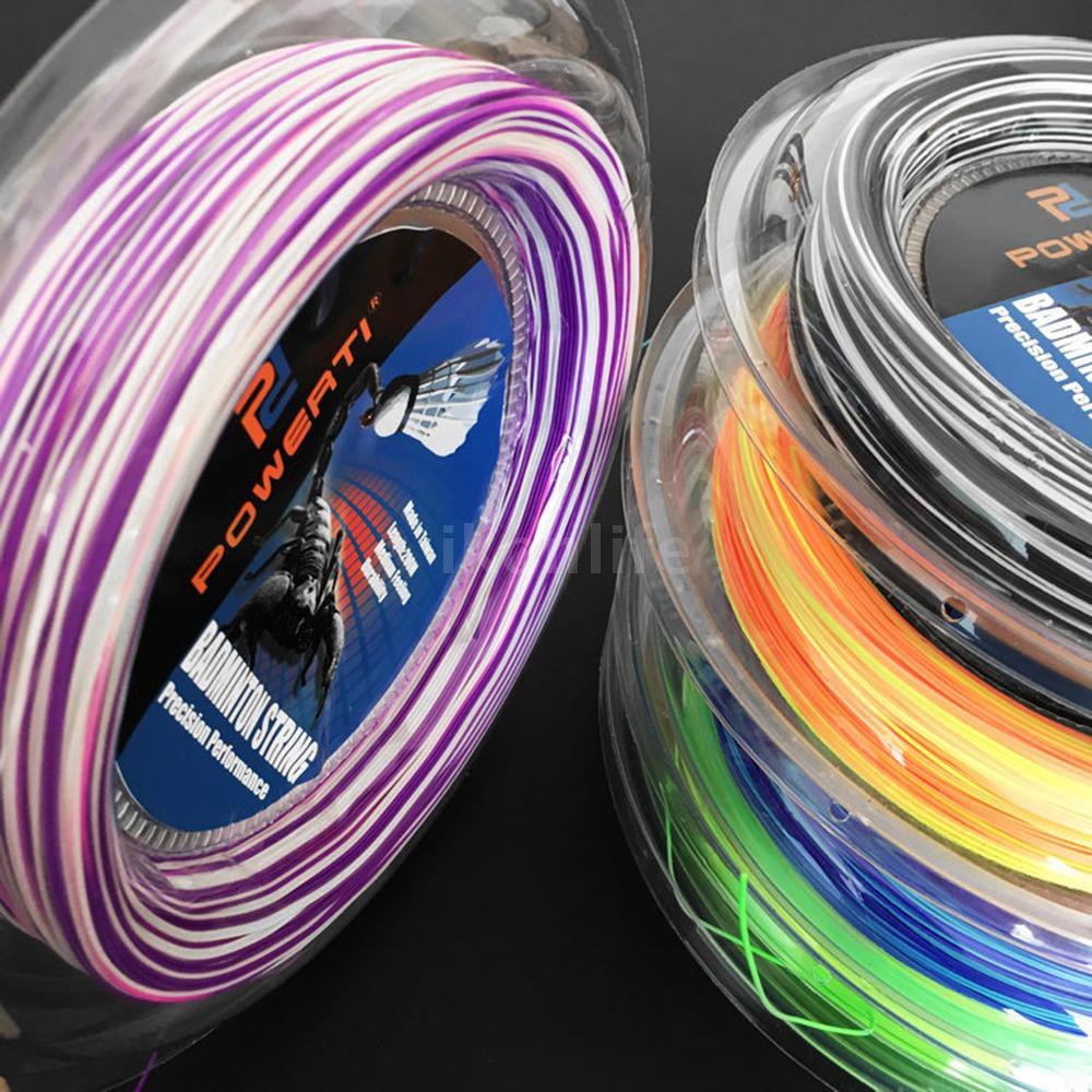 600FT 0.7mm Bicolor Badminton String Colorful Bright Indoor Outdoor ...