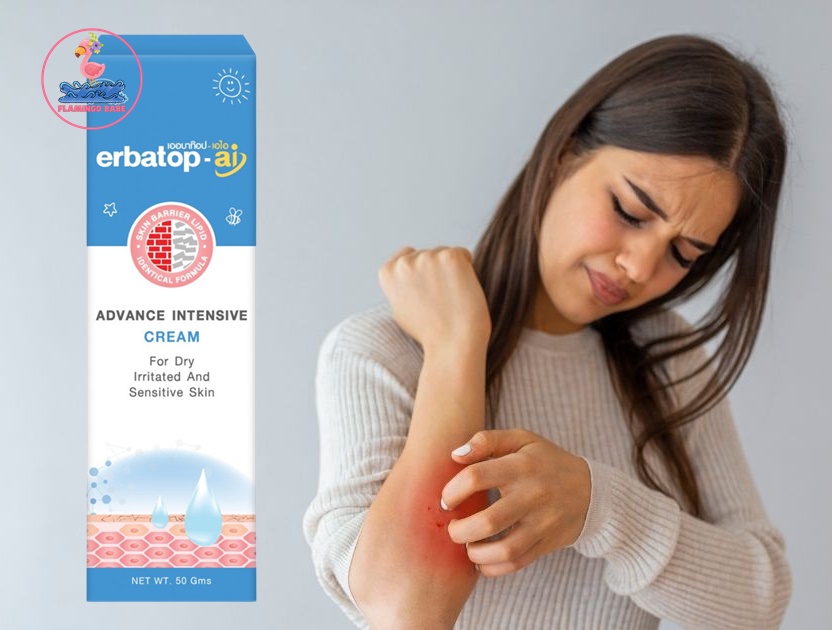 Erbatop AI CREAM 50G เออบาท๊อฟ เอไอ ครีม (1หลอด/50กรัม) ครีมทาผิว สำหรับผิวแห้งมาก ระคายเคือง ...