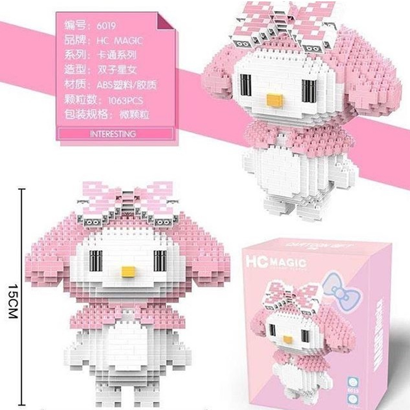HC Magic 6019 My Melody Sanrio Nano Building Block Set 1063 Pieces ...