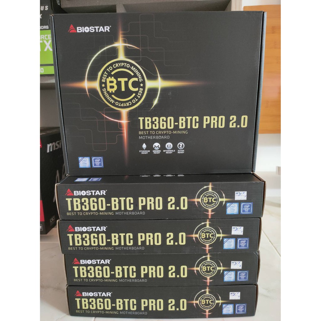 Mainboard เมนบอร์ด Biostar TB360 - BTC PRO 2.0 LGA1151 Intel B360 DDR4 12 GPU Mining Motherboard ...