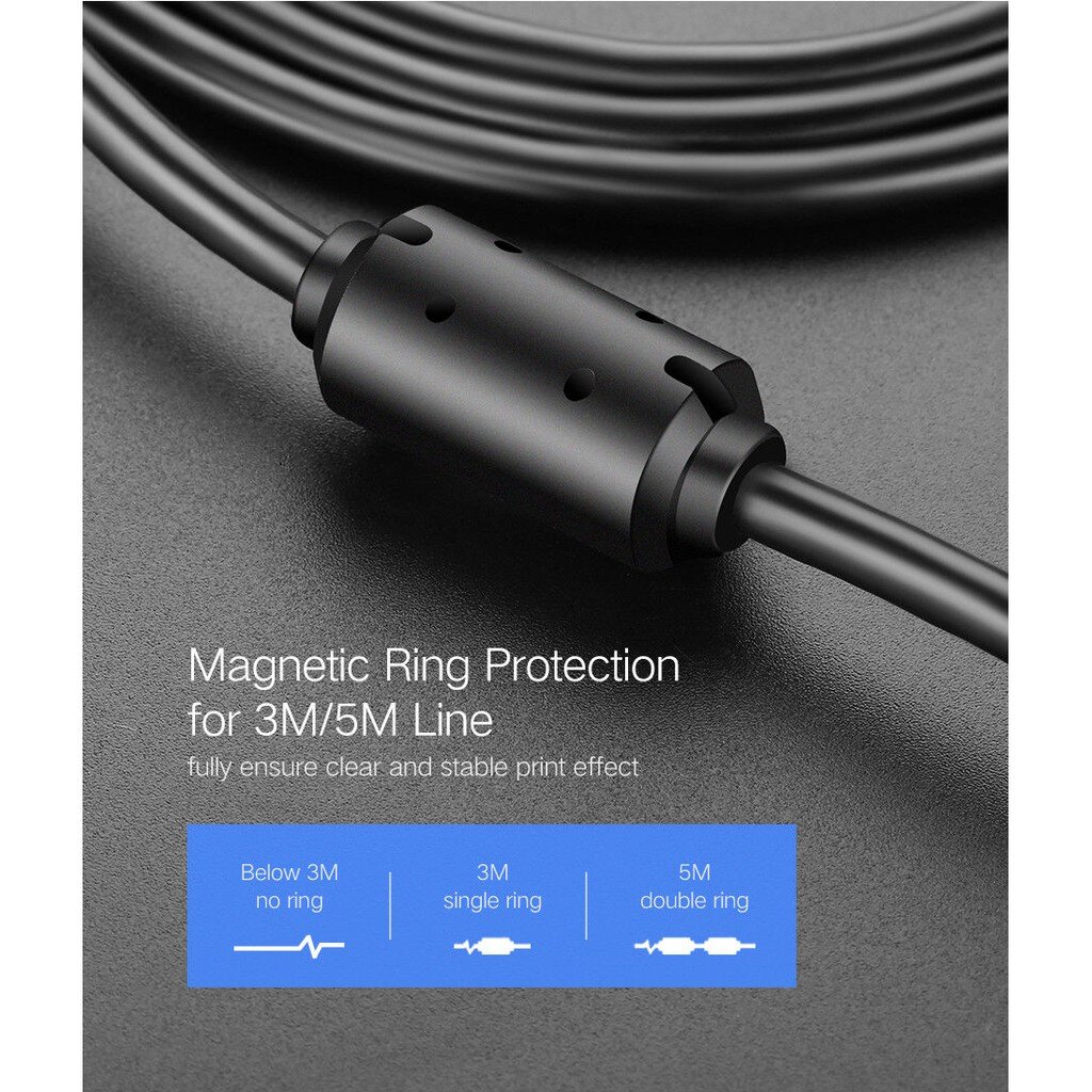 Ugreen USB 2.0 Printer Cable Scanner Cord USB A Male to B Male 5m ...