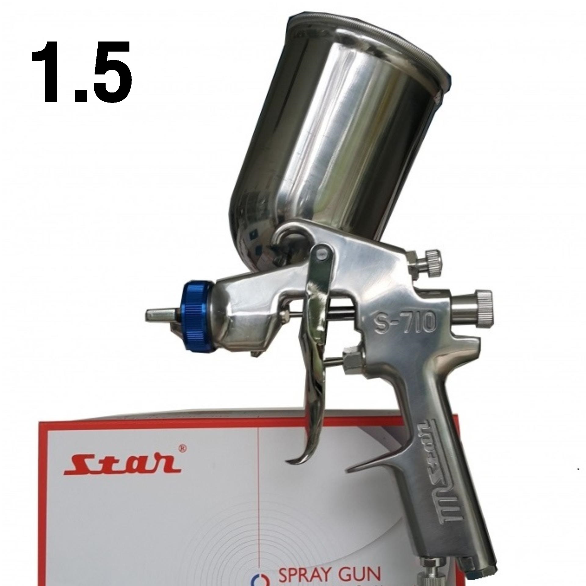 STAR กาพ่นสี S710 1.3 1.5 ถ้วยข้างเหล็ก Star Spray Gun | Lazada.co.th