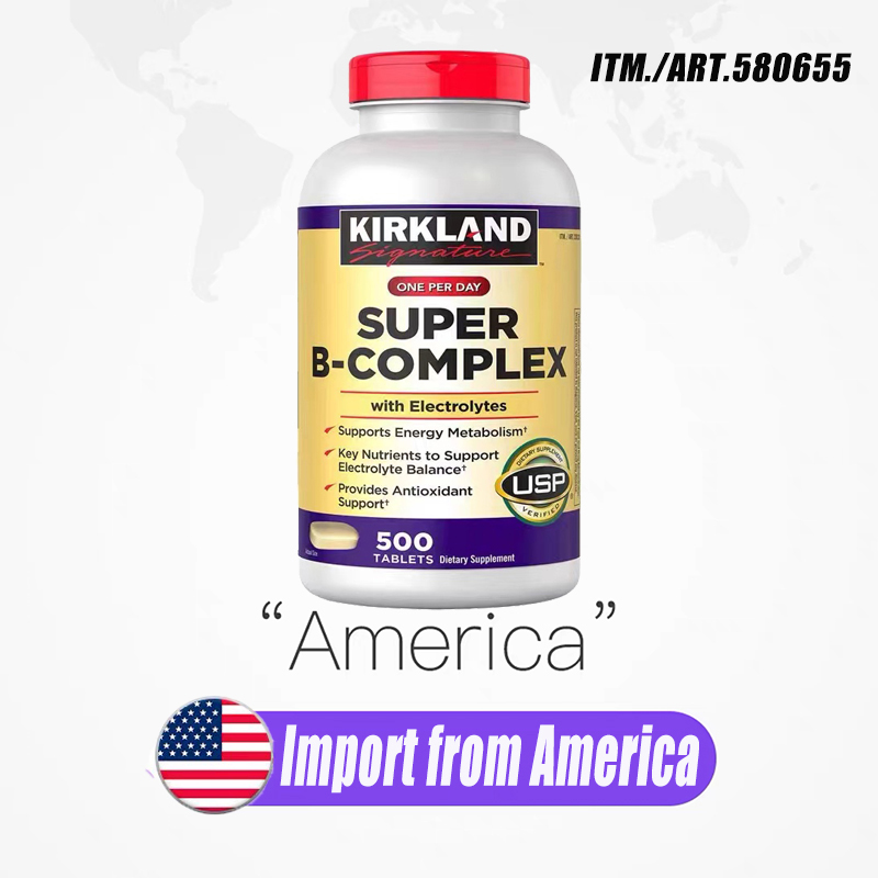 Kirkland Signature Kirkland Super B-Complex EXP.10/22 500 Tablets B ...