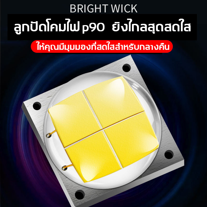 FineFireไฟฉายคาดหัวled p90(แสงสีเหลือง/สีขาว)ไฟสว่าง 3 แบบ ส่องไกลถึง ...