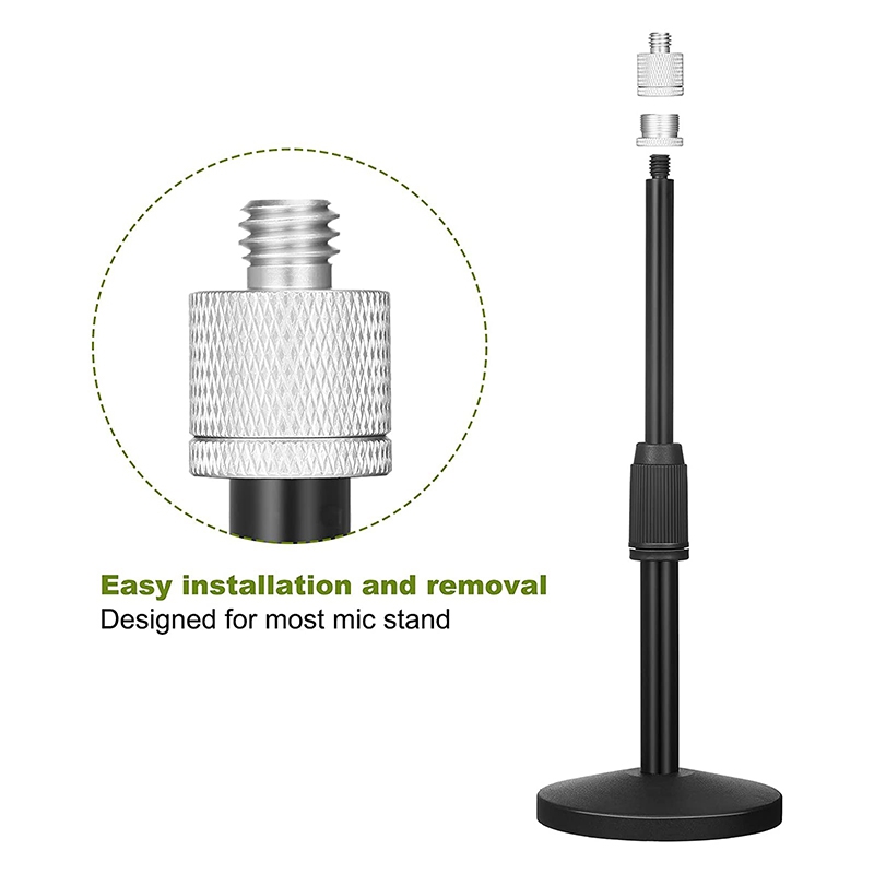 6 Pcs Mic Thread Adapter Set 5/8 Female to 3/8 Male and 3/8 Female to 5 ...