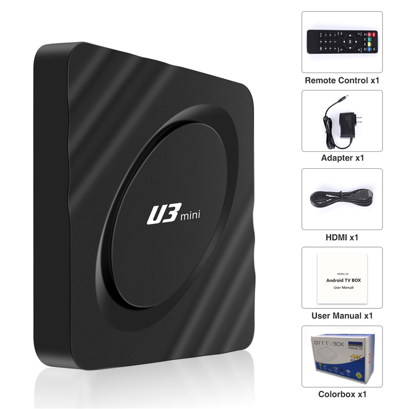 กล่องแอนดรอยด์ Tv Box U3 Mini Amlogic Android 11 BT Dual Band Wifi 8K ...
