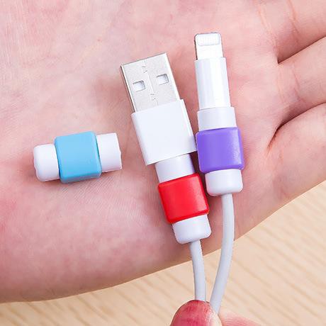 2 Sets Charging Cable Protector Case Soft Silicone Data Line Cord ...