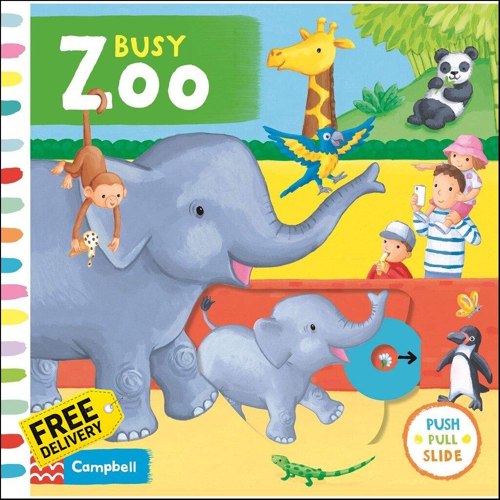 Woo Wow ! หนังสือนิทานภาษาอังกฤษ Busy Zoo ( Board book ) | Lazada.co.th