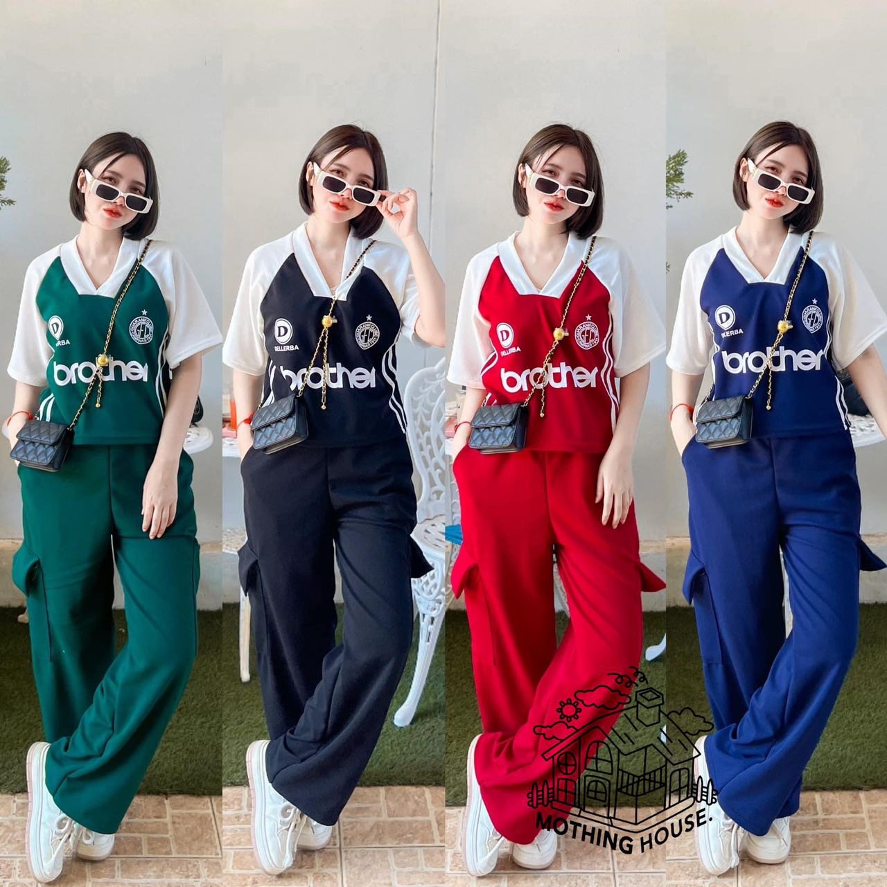 ชุดเชท แฟชั่น งานผู้หญิง เท่เท่ๆ มาใหม่ YF125 | Lazada.co.th