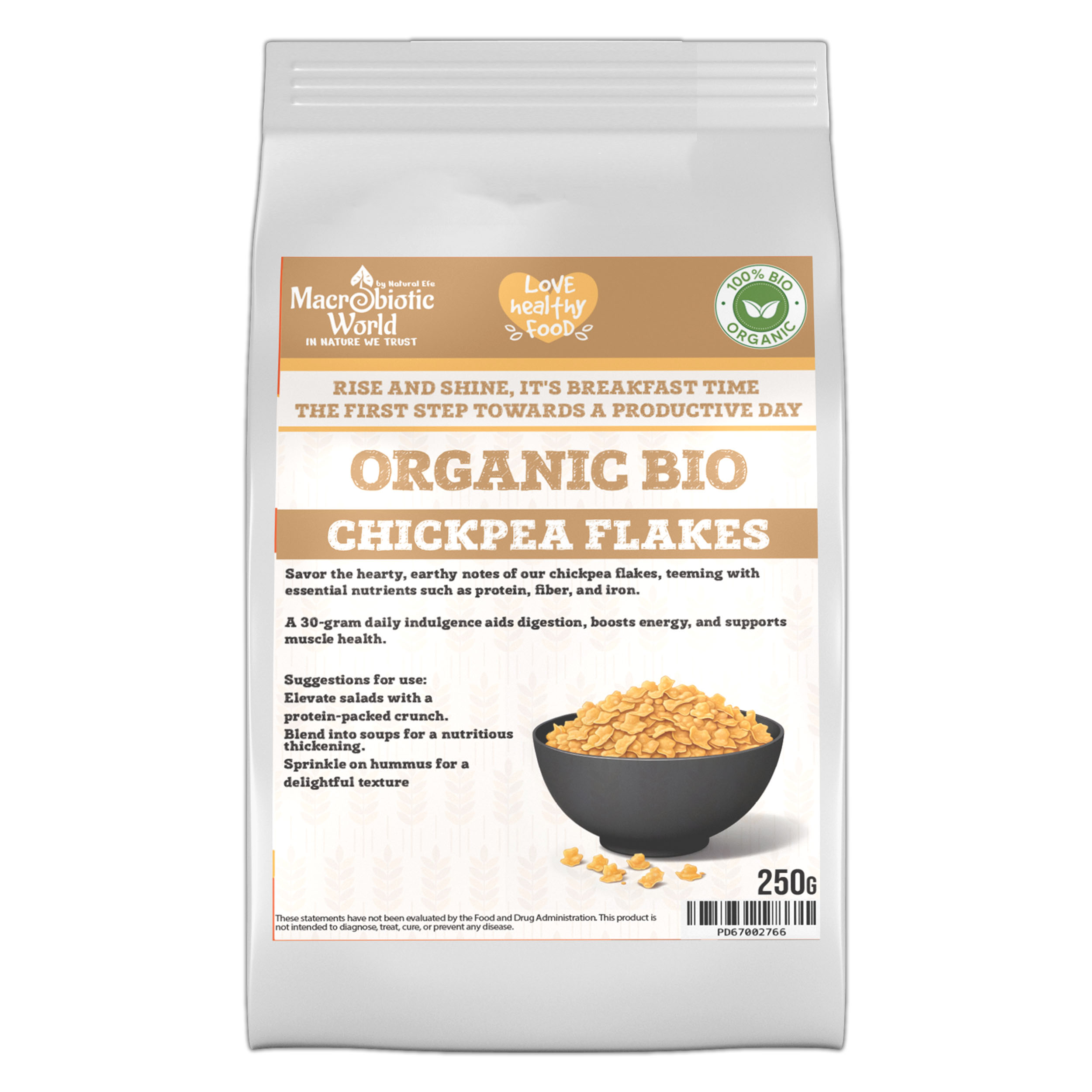 Organic/Bio Chickpea Flakes 250g | Lazada.co.th