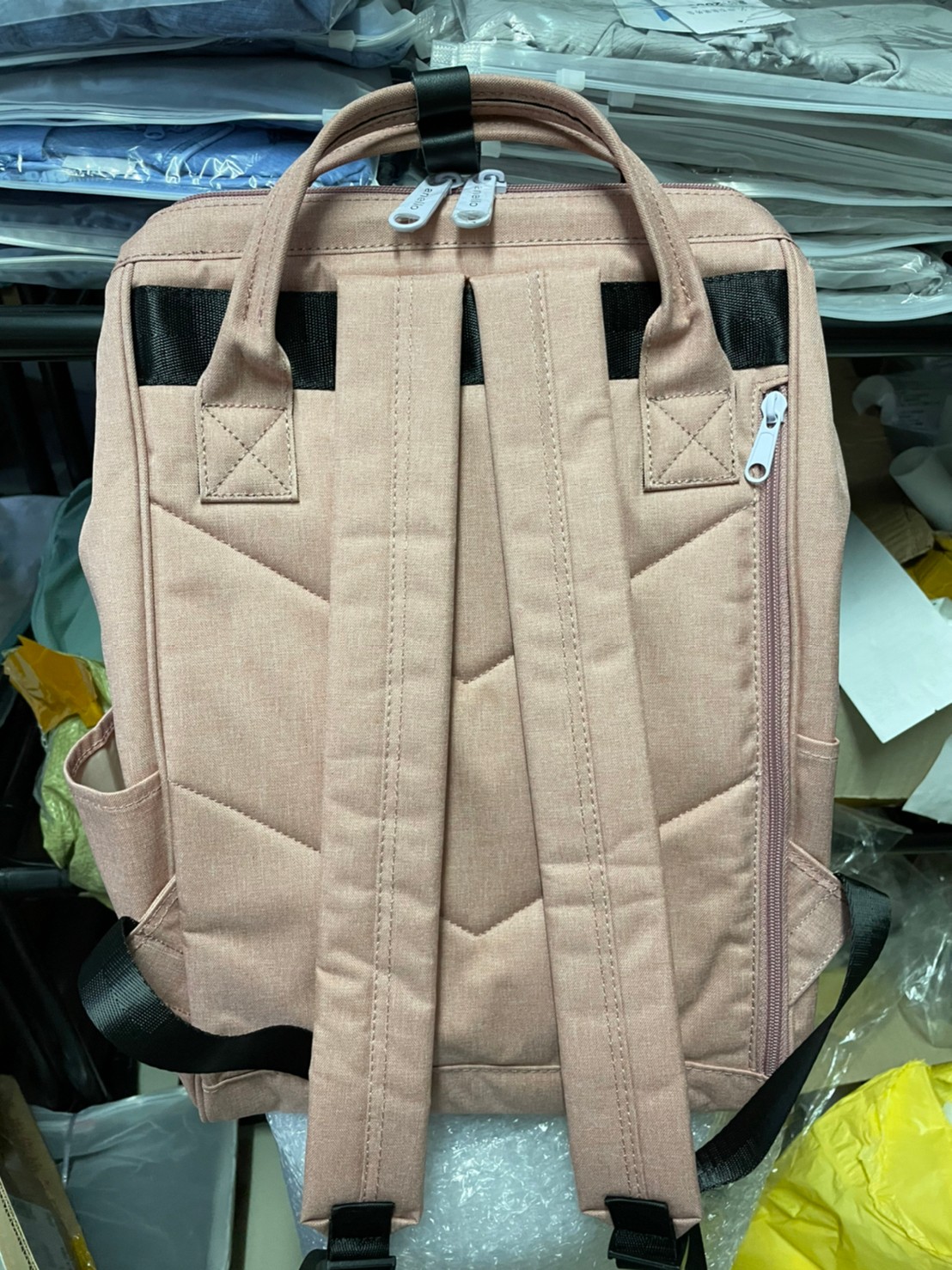 กระเป๋า สะพายหลัง Anello Mottled Canvas ใบใหญ่ ของแท้ 100% มีป้ายกัน ...