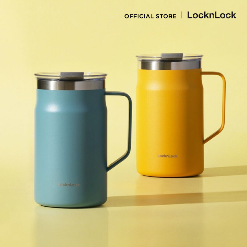 LocknLock แก้วน้ำเก็บอุณหภูมิ Metro Mug ความจุ 600 ml. รุ่น LHC4282 - Y ...