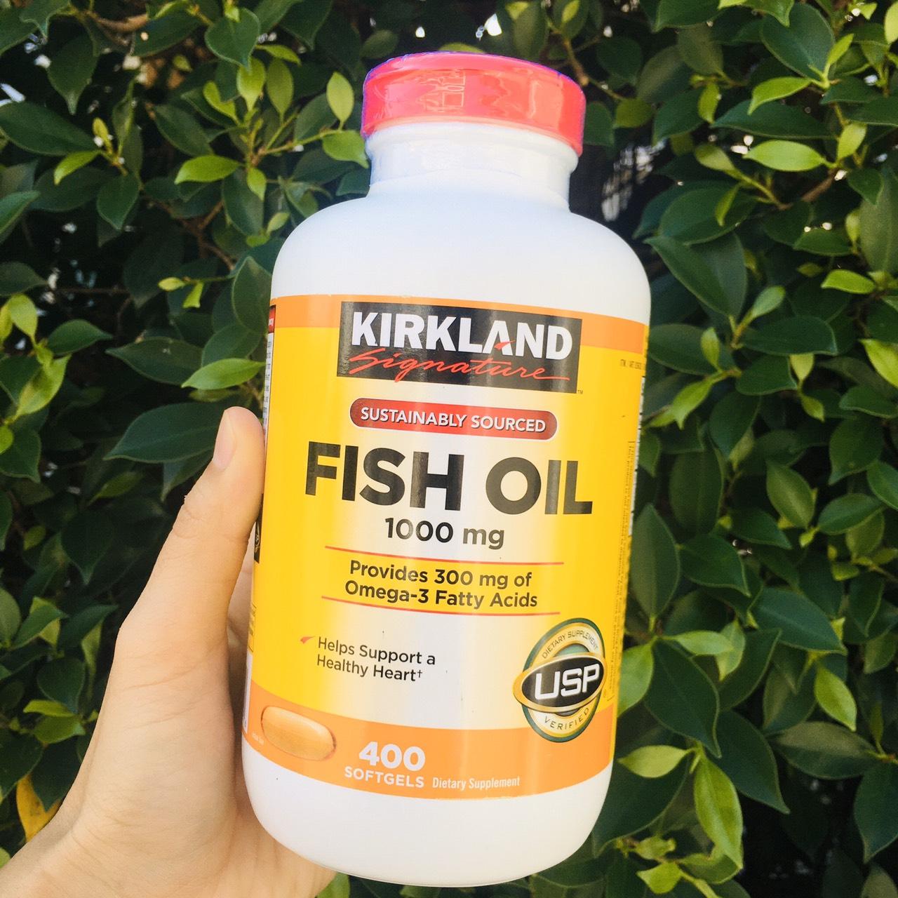 น้ำมันปลา โอเมก้า Omega-3 Fish Oil 1000 mg 400 Softgels (Kirkland ...