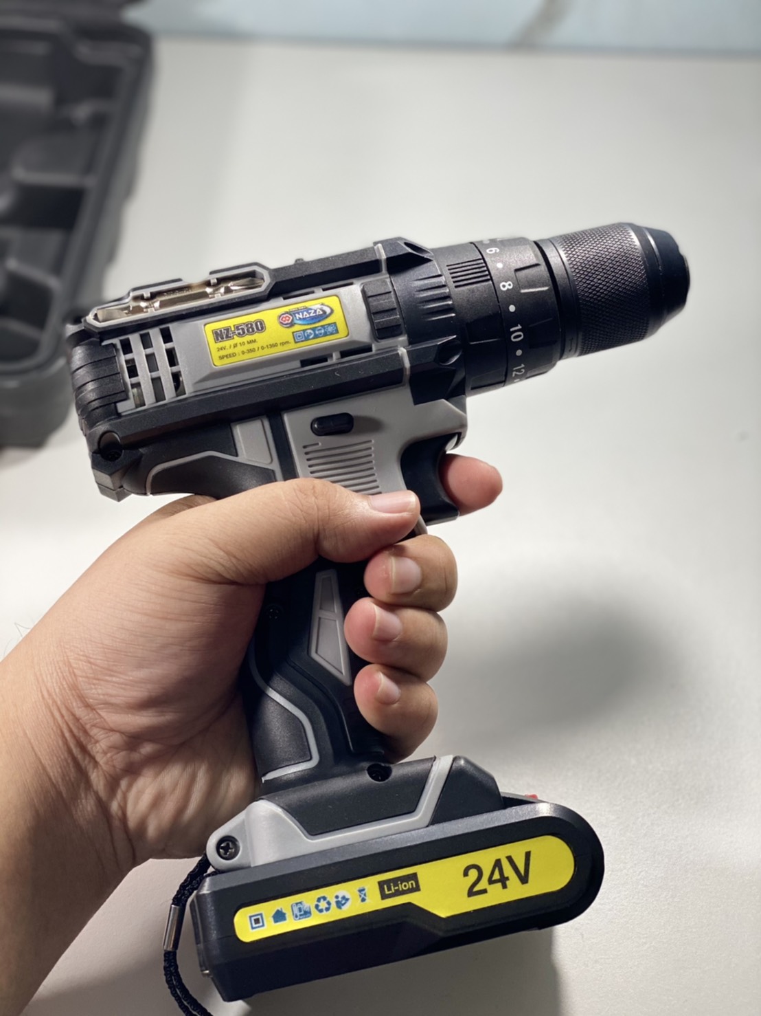 NAZA สว่านกระแทกไร้สาย 24V พร้อมอุปกรณ์ รุ่น NZ-580 - k.sampeng - ThaiPick