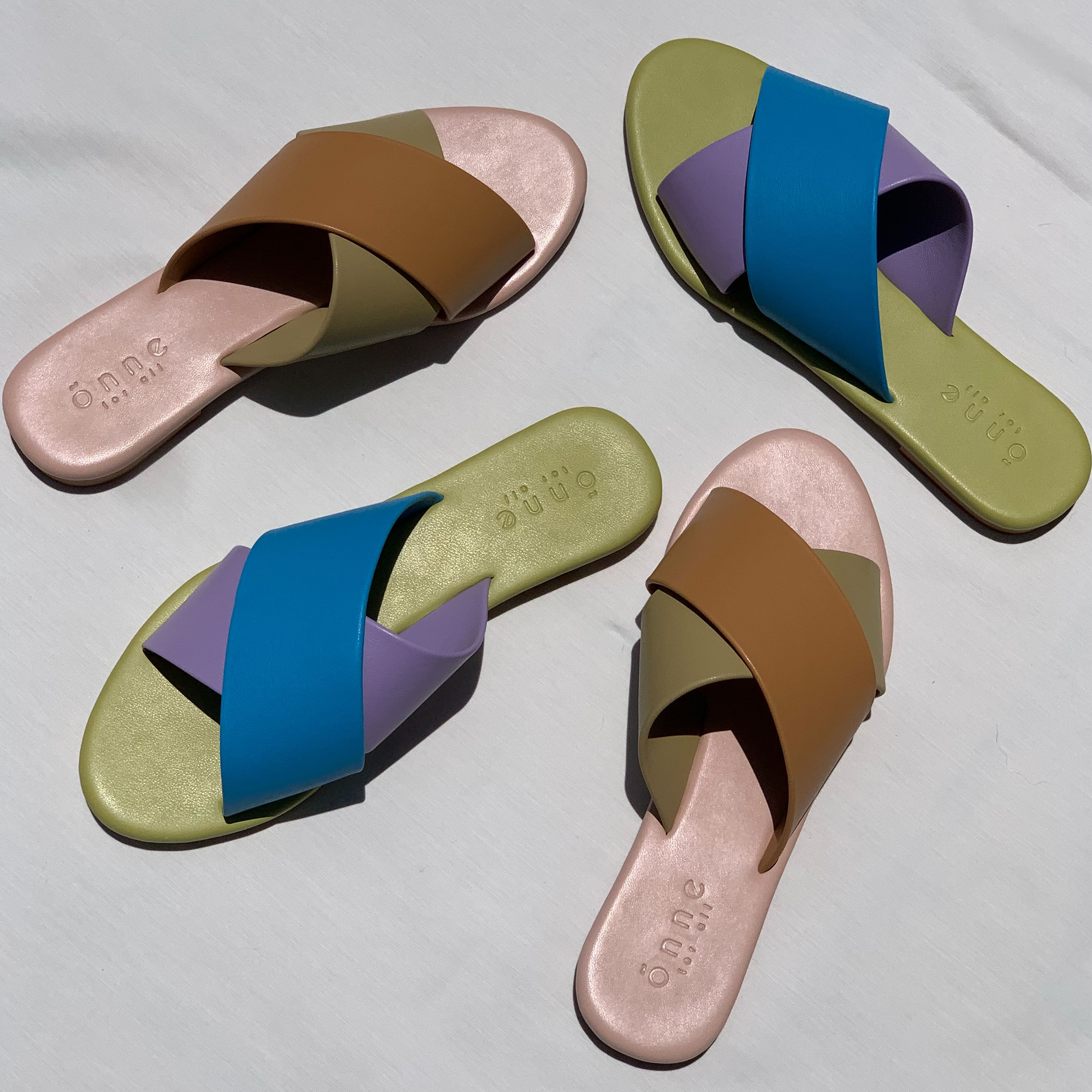 onne.project - CUP SANDALS รองเท้าแตะสายไขว้ หนังนิ่ม ใส่สบาย - onne ...