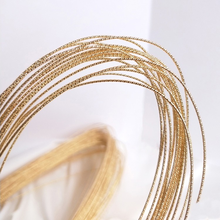 18K Gold Plated Hard Wire Twisted Wire Shape Copper Wire For DIY ...