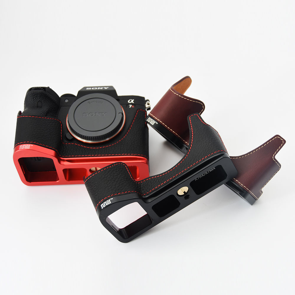 Mirrorless Camera Bag A7R3 A9 Leather Case A7R4 Quick shoe A9M2 Camera ...