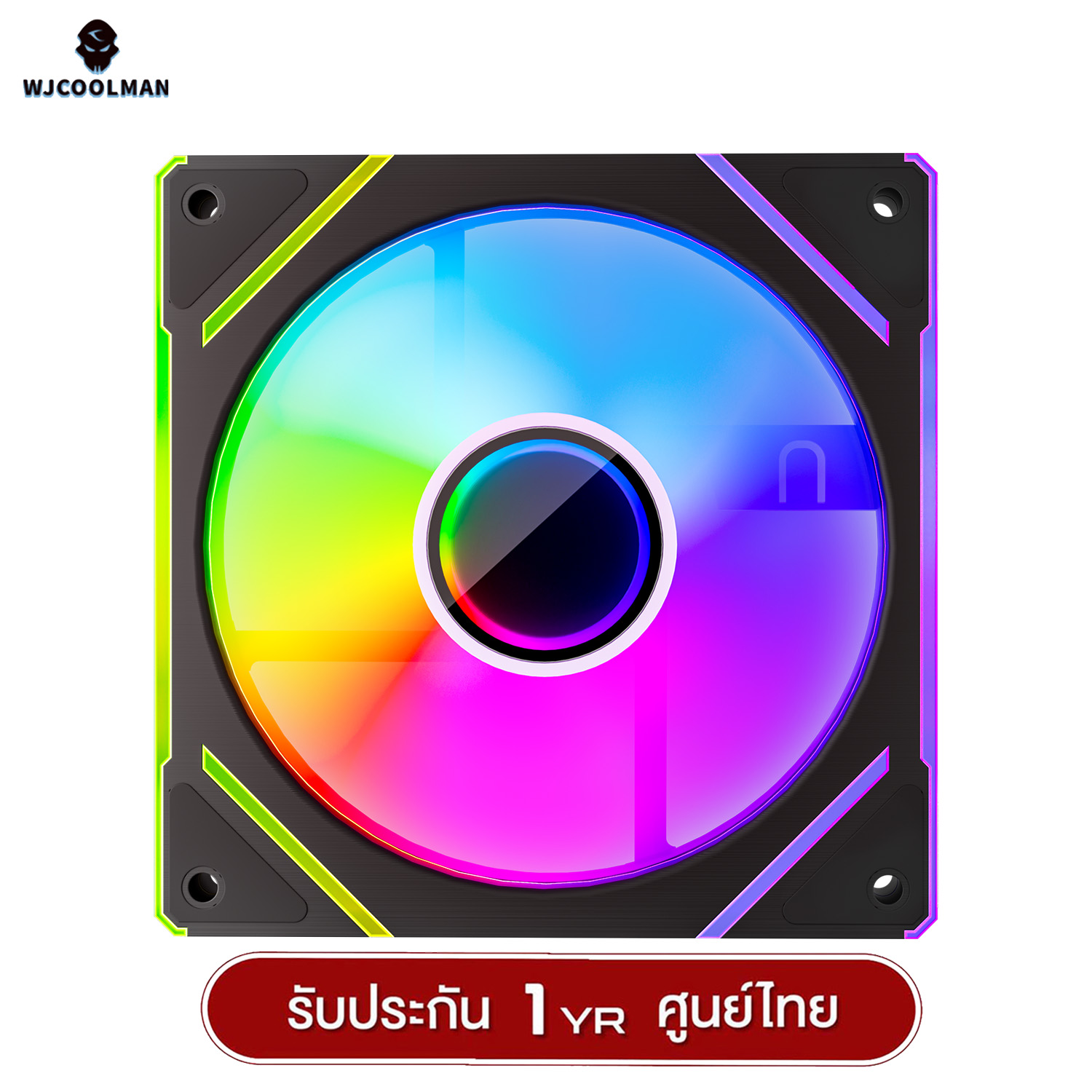 พัดลมระบายความร้อน WJCOOLMAN Mirror 6 Plus ARGB Side View 12CM Cooling ...