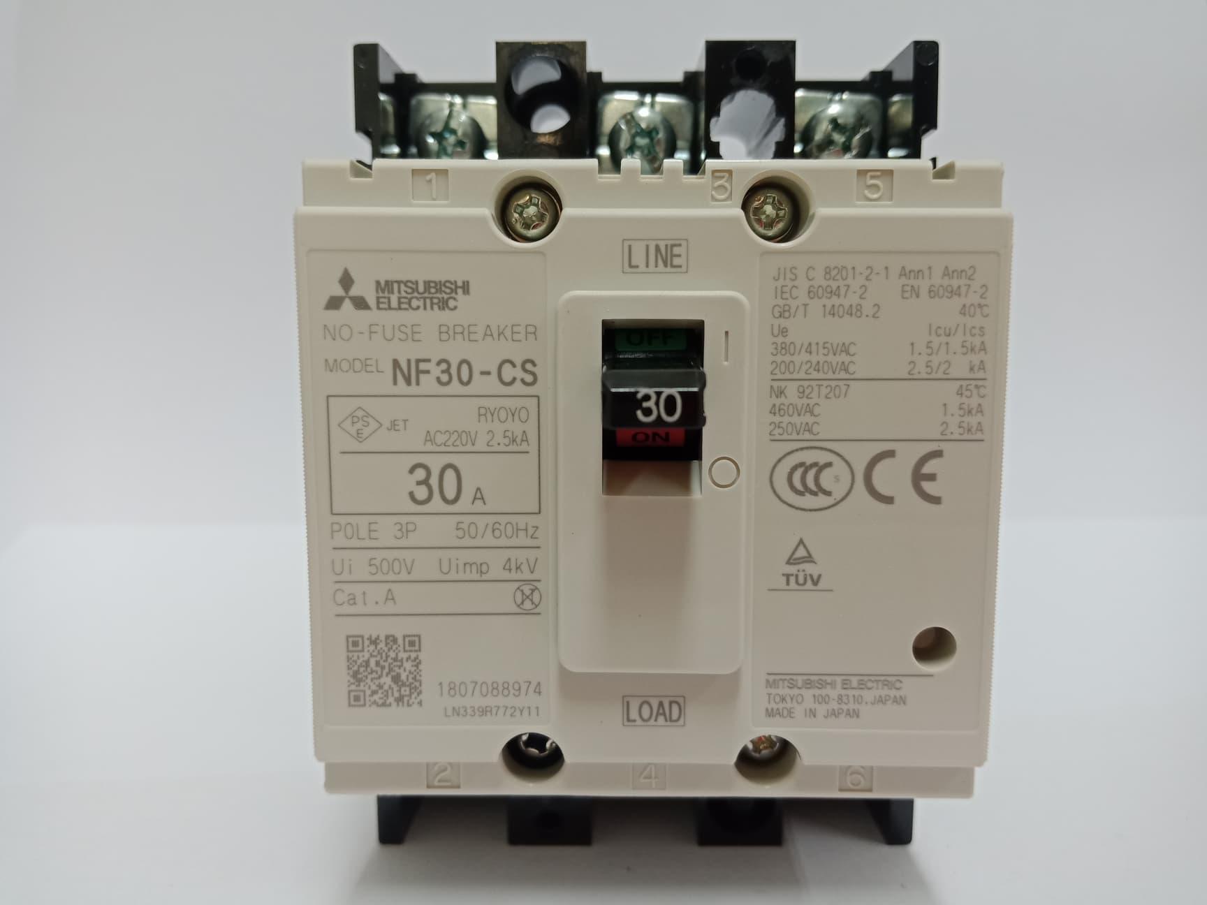 MITSUBISHI เบรกเกอร์มิตซู รุ่น NF30-CS 3P 30A | Lazada.co.th