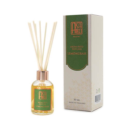 Akaliko Aroma Reed Diffuser 50 ml - อะกาลิโก ก้านไม้หอมปรับอากาศ ก้านไม้หอมกระจายกลิ่น น้ำหอม อโ ...