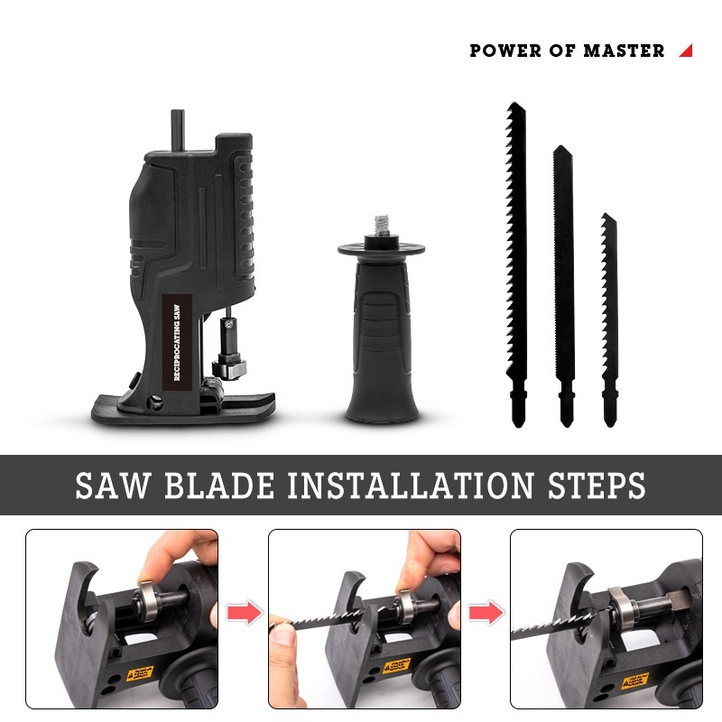 Electric Drill Modified To Electric Saw Reciprocating Jigsaw Adapter ...