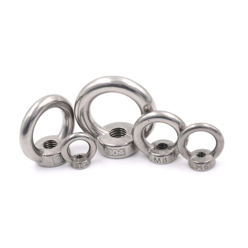 WORE M5/M6/M8/M10/M12 304 Stainless Steel Lifting Eye Nut Ring Shape ...