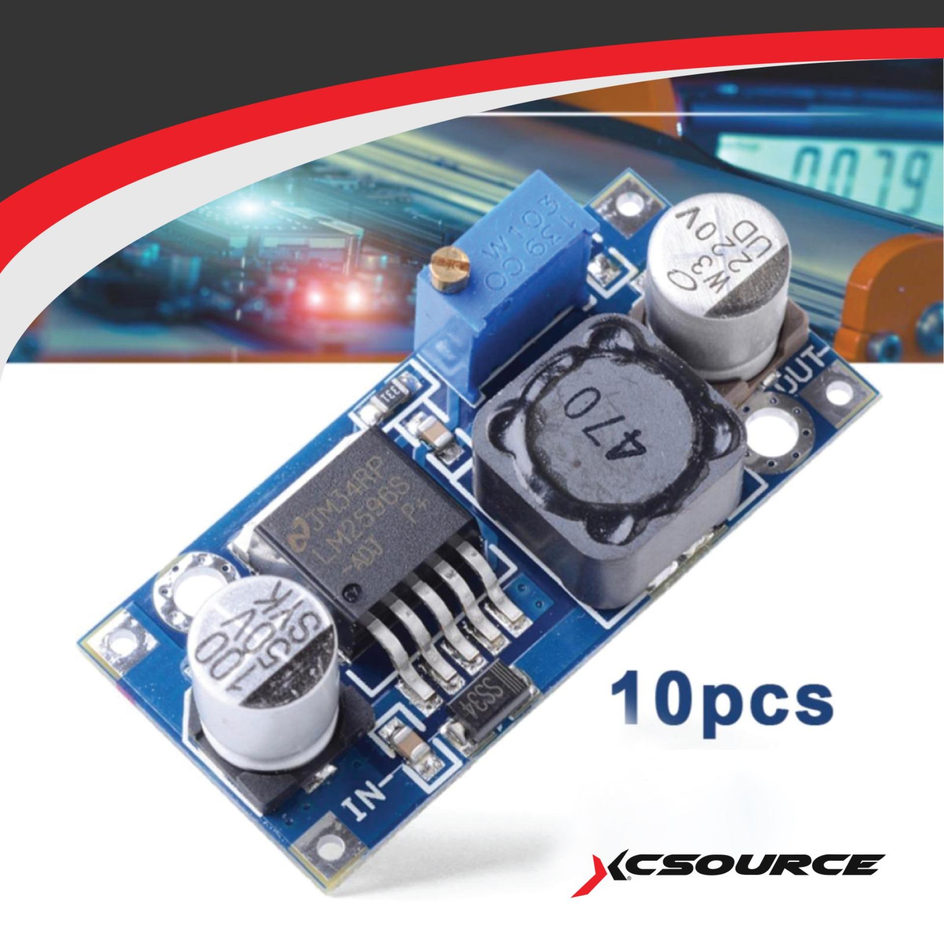 XCSource DC-DC Adjustable Step-Down Power Converter Module LM2596 (10 ...