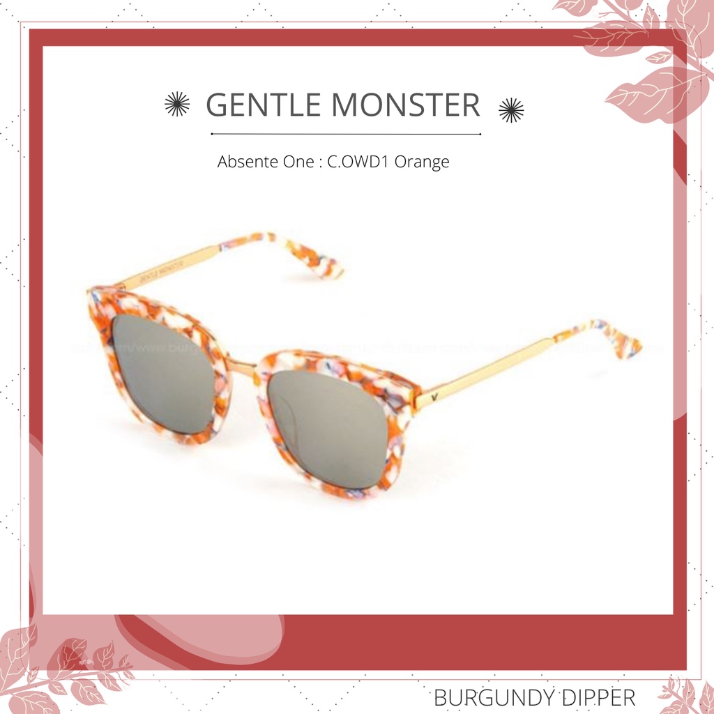 แว่นกันแดด GENTLE MONSTER รุ่น ABSENTE ONE : C.OWD1 ORANGE | Lazada.co.th