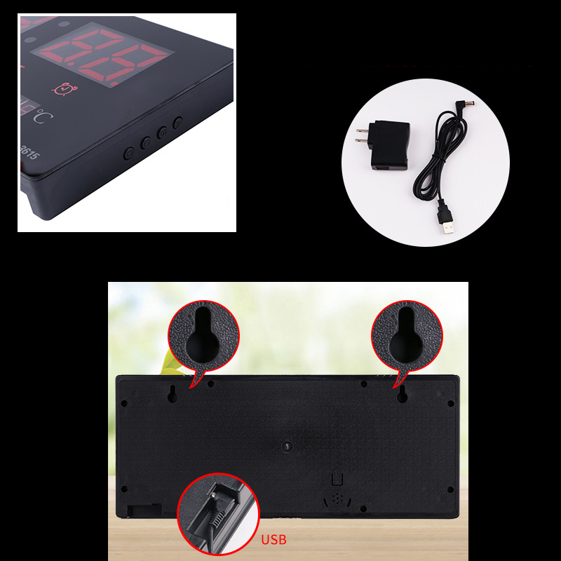 นาฬิกาดิจิตอลแขวนผนัง Jinheng รุ่น YX- 3615 ขนาด 36x15x3CM มี4สี ...