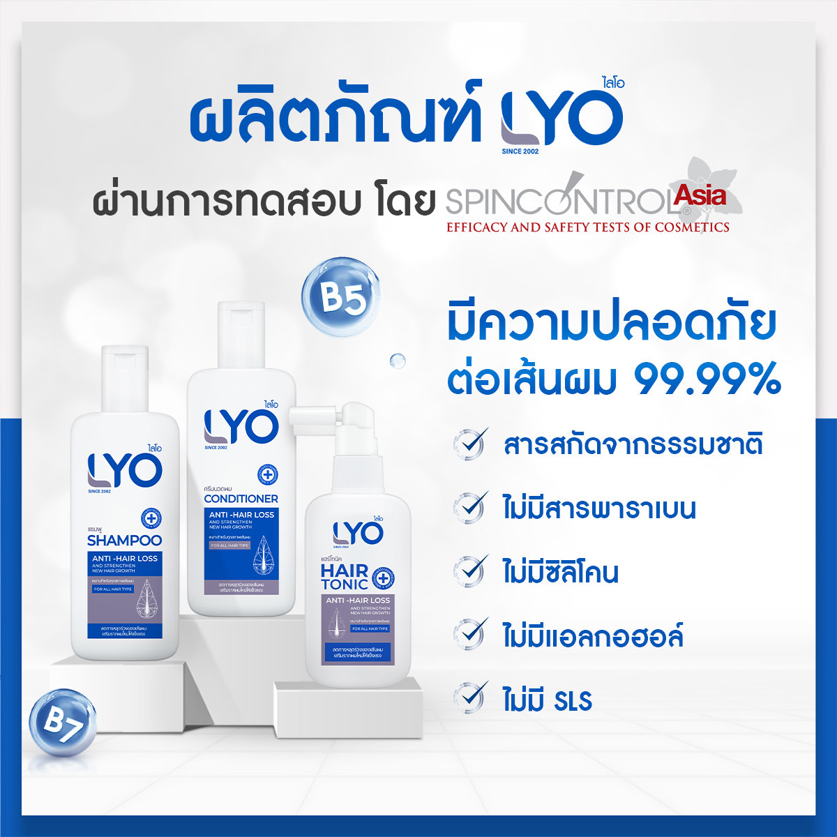 1 แถม 4 ส่งฟรี Lyo ไลโอ หนุ่มกรรชัย ไลโอแชมพู ไลโอแฮร์โทนิค แชมพู ครีมนวด lyo shampoo lyo hair ...