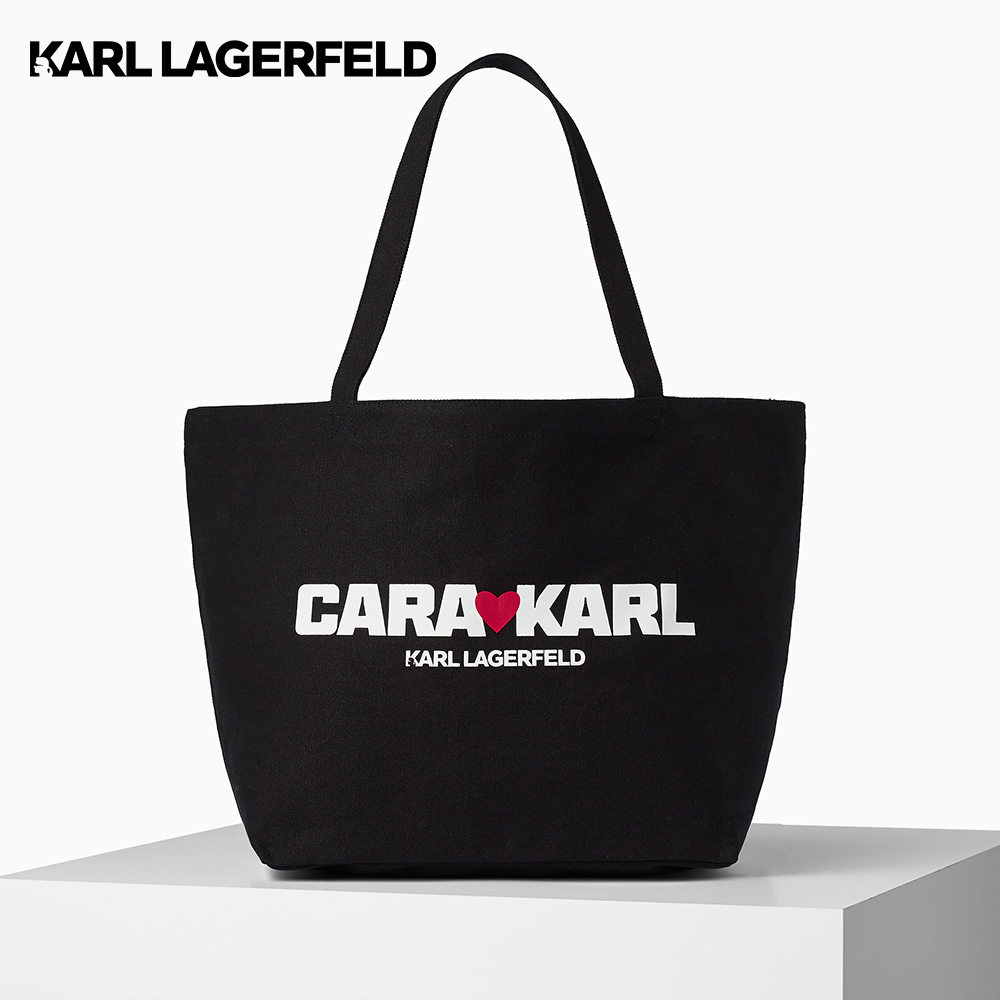 KARL LAGERFELD - CARA LOVES KARL CANVAS SHOPPER 226W3964 กระเป๋าผ้า ...