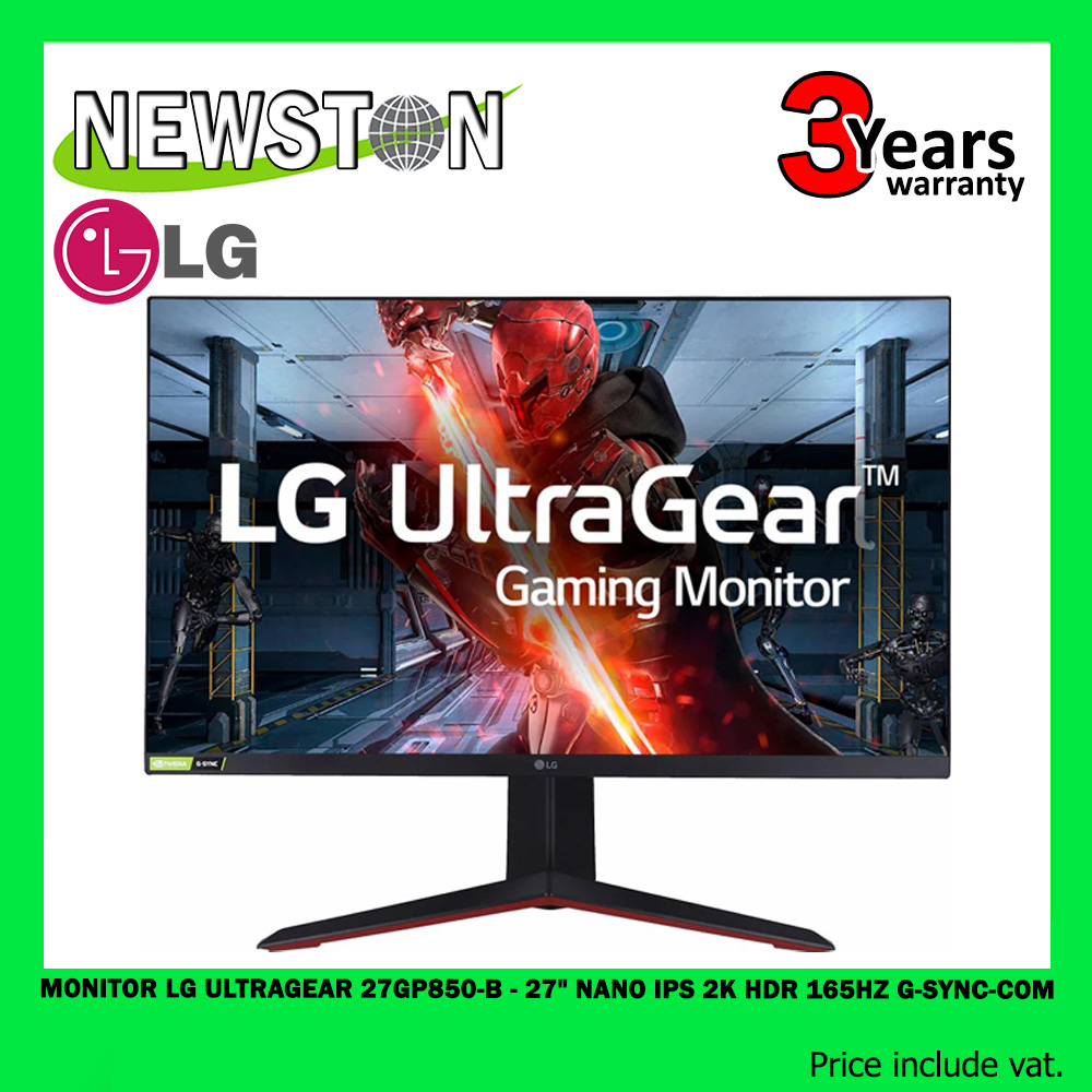 MONITOR (จอมอนิเตอร์) LG ULTRAGEAR 27GP850-B - 27 NANO IPS 2K HDR 165Hz G-SYNC-COM - C.S.IT ...