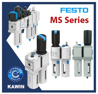 ชุดเตรียมลม (Service Unit) ยี่ห้อ FESTO Part No.530244 Model MSB6-1/2 ...