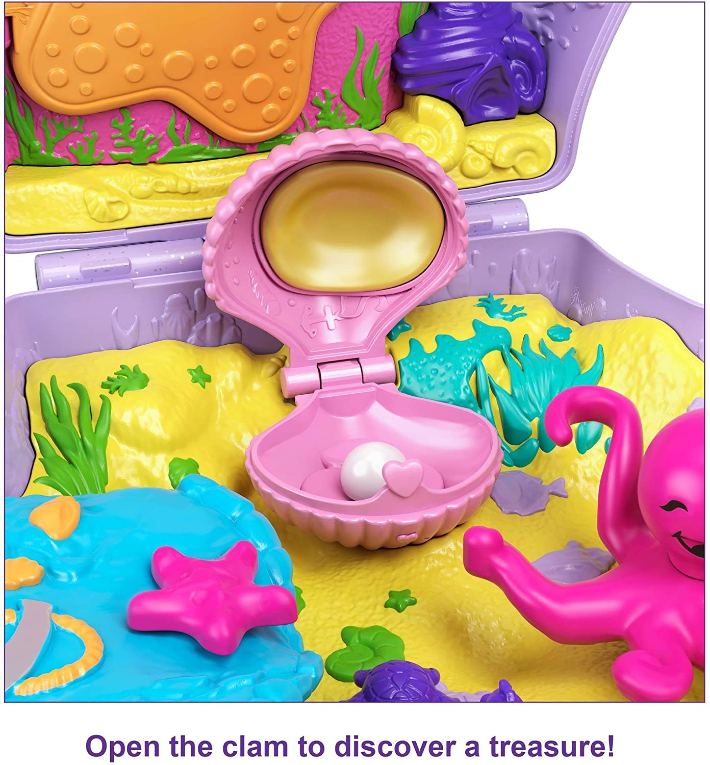 2021 Original Mat Polly Pocket Tiny Power Seashell Girls Home Toys for ...