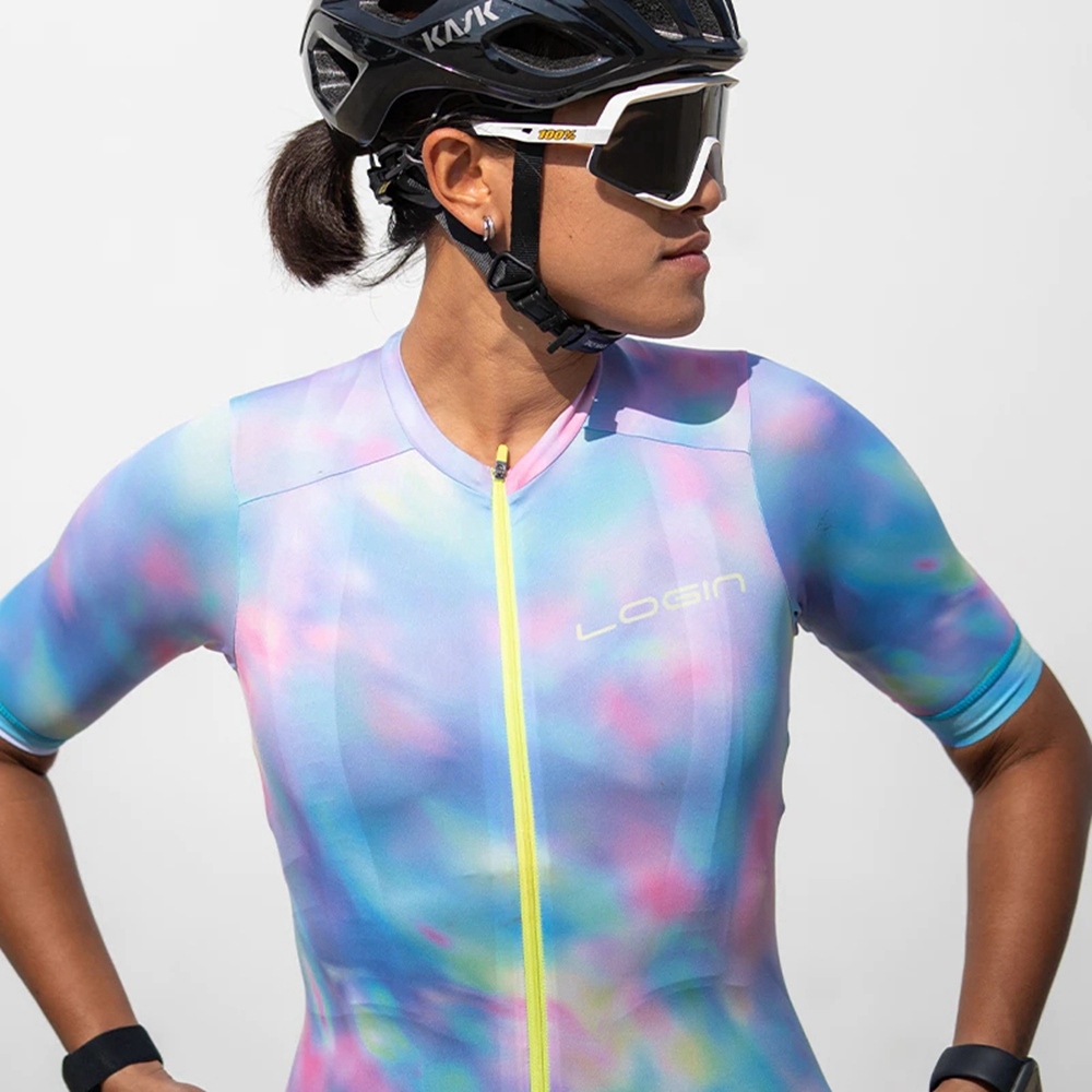 Login Cycling jersey Women beautiful Ms.Road bike riding Shirts Short ...