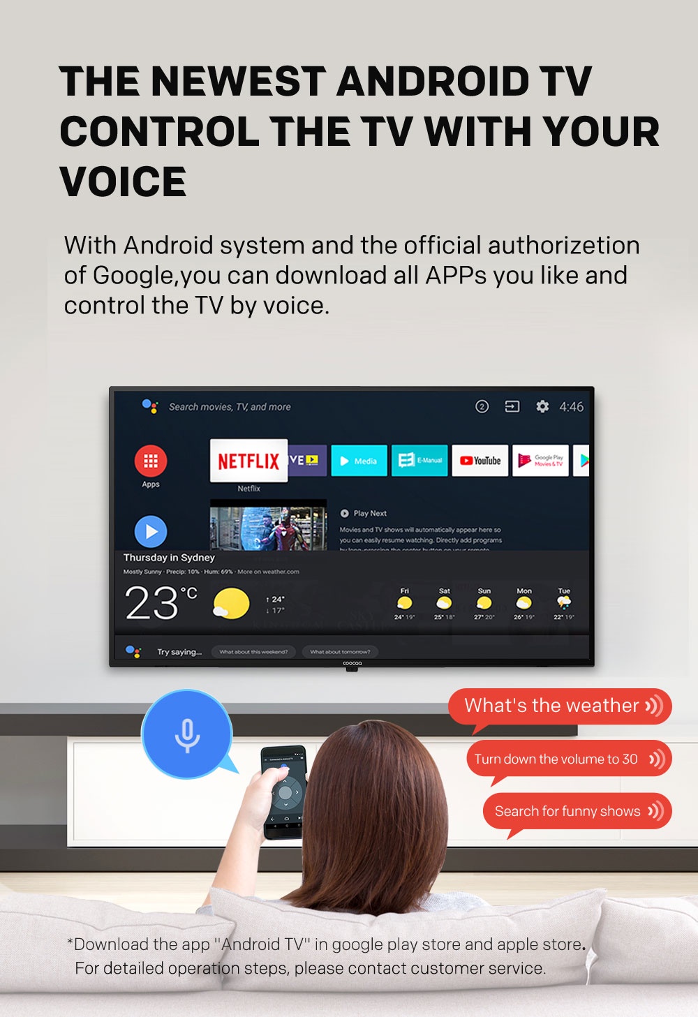 COOCAA 42S3G ทีวี 42 นิ้ว Inch Android TV LED TV Youtube Built-In FHD ...