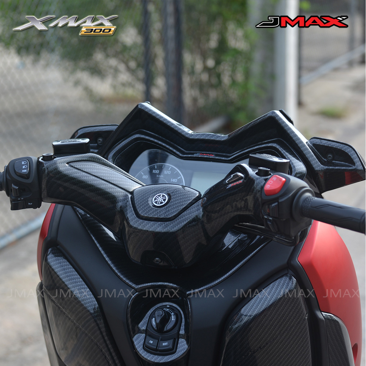 คิ้วหูกระจกเรือนไมล์ XMAX 300 JMAX ตรงรุ่น ลายฟิล์มคาร์บอน 6D | Lazada ...