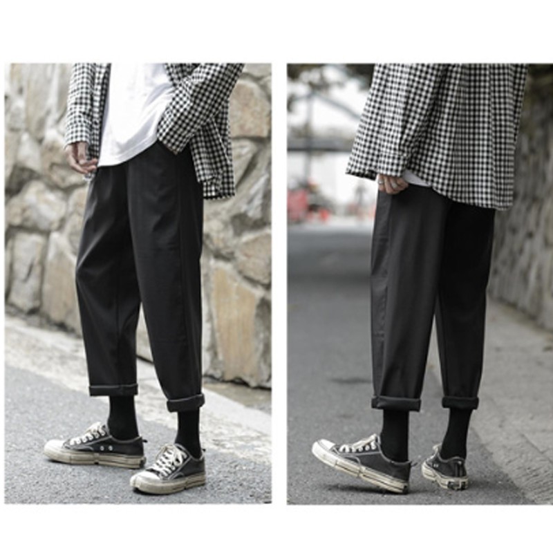 【M-5XL】Newest Men's Big Size Thin Suit Pants For Men Korean Style ...